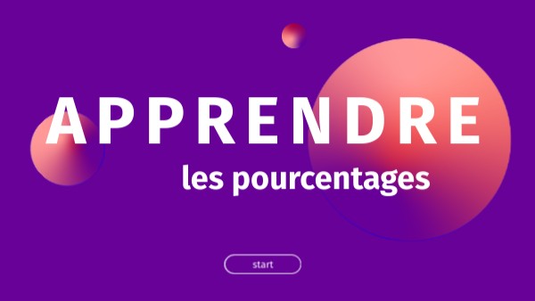 APPRENDRE les pourcentages | Genially