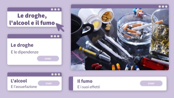 Le droghe, l'alcool e il fumo | Genially