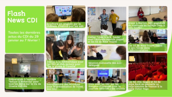 CDI FLASH 27 janvier au 7 février 2025 | Genially