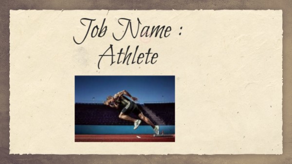 Job Name : Athlete | Genially