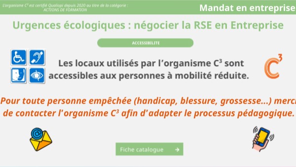 Urgences écologiques : négocier la RSE | Genially
