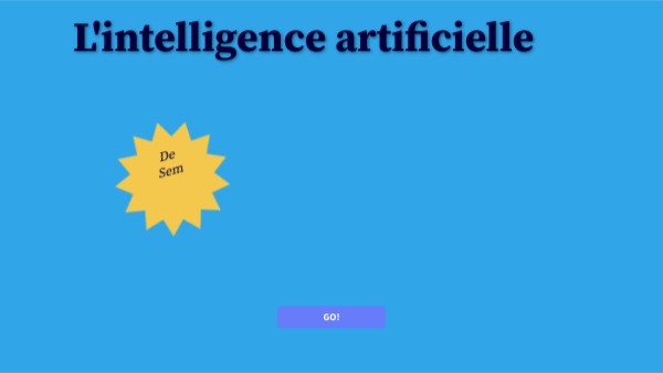 L'intelligence artificielle | Genially