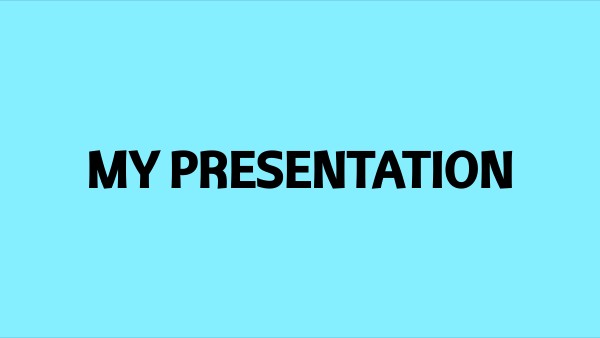 MY PRESENTATION | Genially