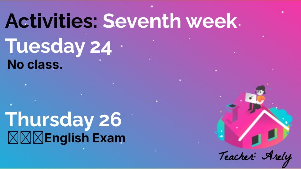 Activities per week | Genially