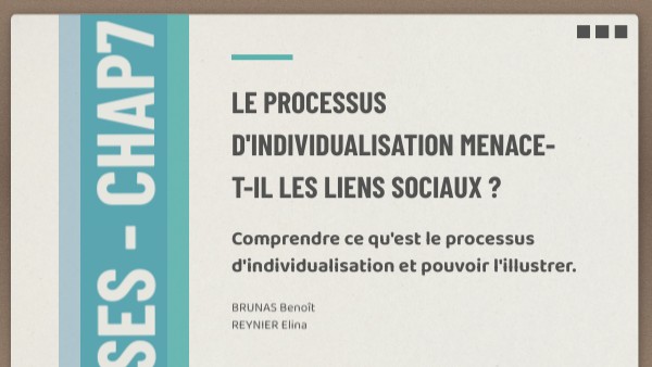 SES - CHAP7 | Genially