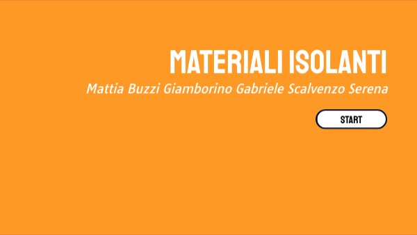 materiali isolanti | Genially