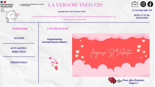 LA VERSOIE INFO #20 | Genially