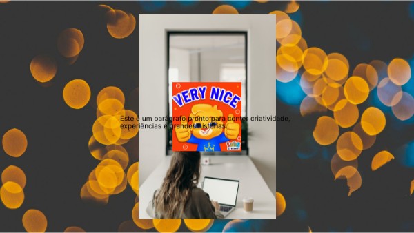 Este é um parágrafo pronto para conter criatividade, experiências e grandes histórias. | Genially