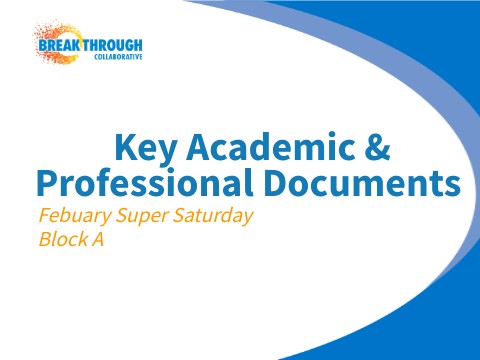 Key Academic & Professional Documents: BLOCK A | Genially
