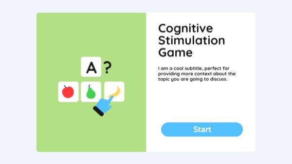 Cognitive Stimulation Games | Genially