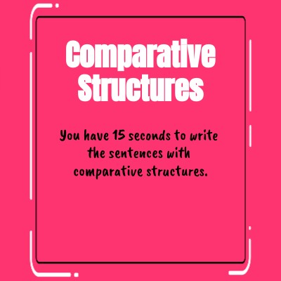 COMPARATIVE STRUCTURES | Genially