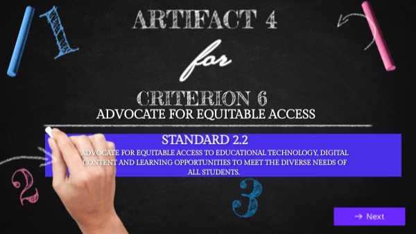 Criterion 6 | Genially