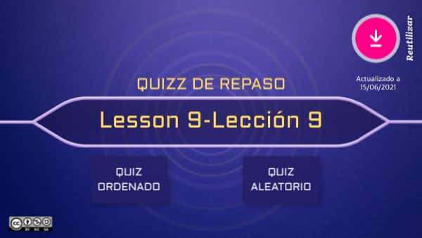 Lesson 9-Lección 9 | Genially