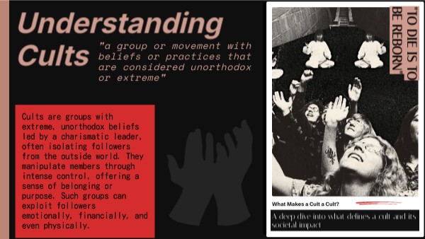 Understanding Cults | Genially