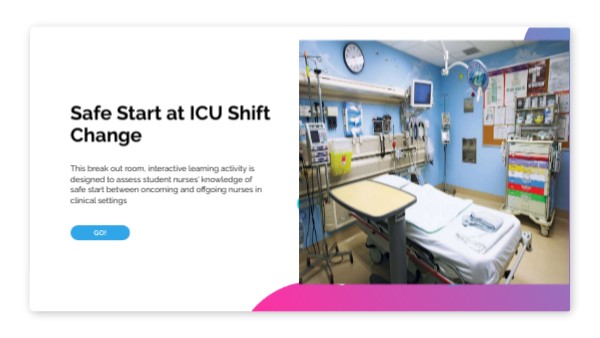 Safe Start at ICU Shift Change | Genially
