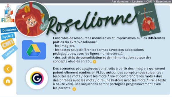 FLSco - CM1 - Roselionne | Genially