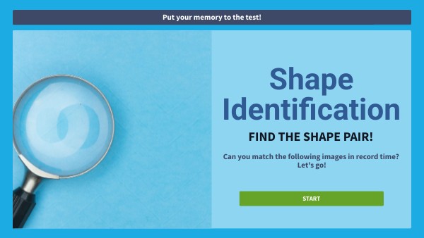 Find the shape Pair - Memory Game | Genially