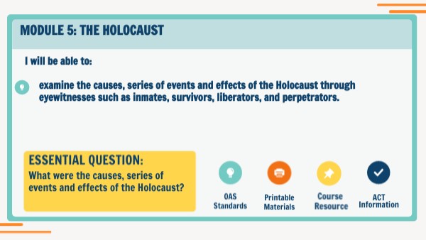Module 5: the Holocaust | Genially