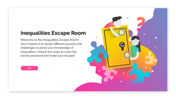 Inequalities Escape Room | Genially