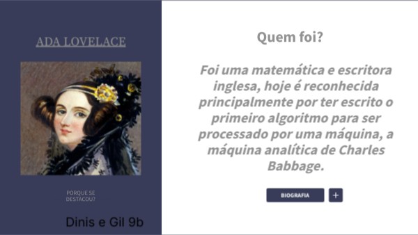 ADA LOVELACE- dinis e gil | Genially