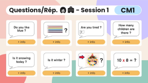 Questions/Rép. 👩‍🏫 - Session 1 | Genially