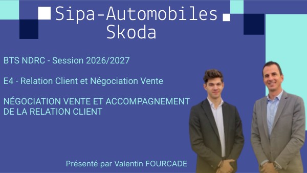 BTS Fiche vente E4 | Genially