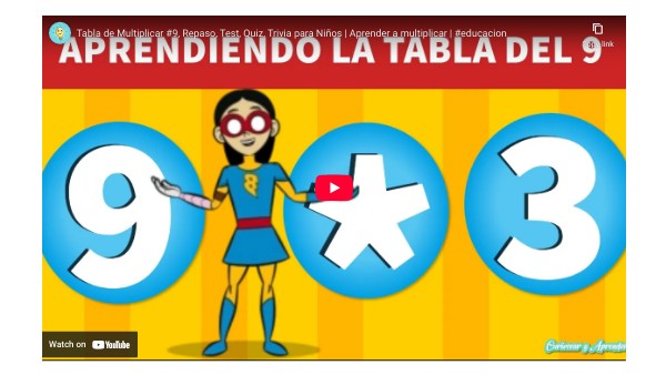 tablas de multiplicar_ tabla del 9 | Genially