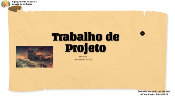 Trabalho de Projeto | Genially