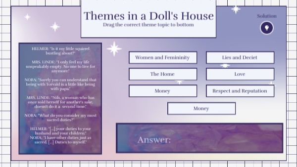 Themes in a Doll's House | Genially