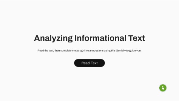 Analyzing Informational Text | Genially