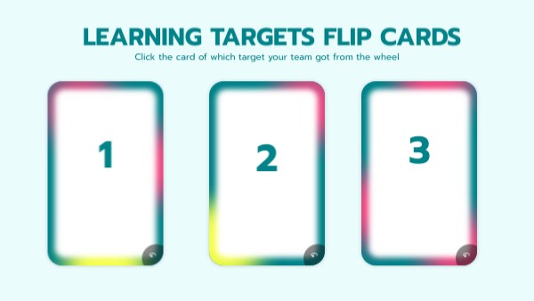 Learnng Target Flip Card | Genially