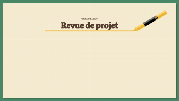 Revue de projet | Genially