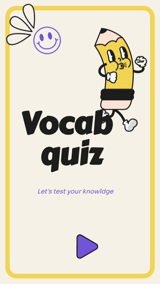 Vocab quiz | Genially