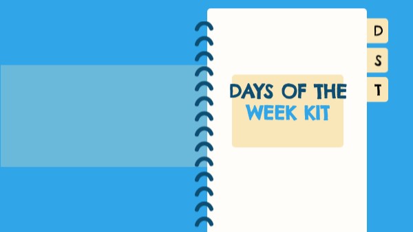 days of the week kit | Genially