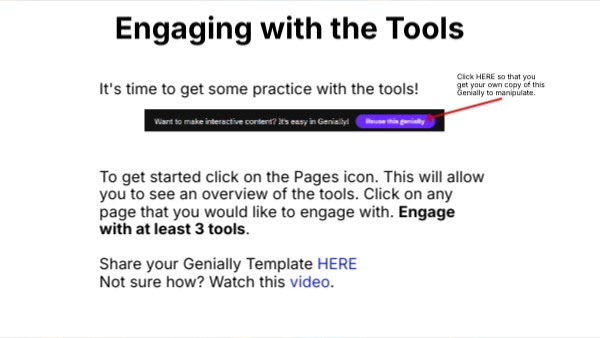 Engaging with the Tools | Genially
