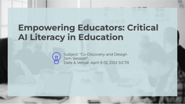 Empowering Educators: Critical AI Literacy in Education | Genially
