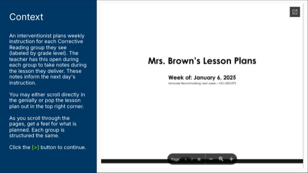 CF Planning Anchor: ELA Intervention Plan | Genially