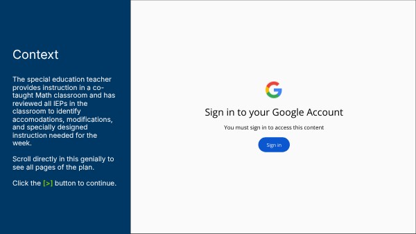 CF Planning Anchor: Math Co-Teaching Plans | Genially