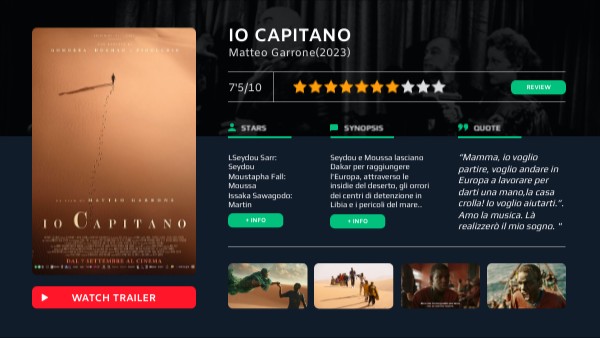 Recensione Io Capitano | Genially