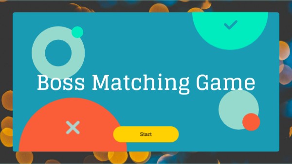 Boss Matching Game | Genially
