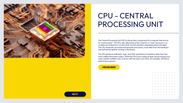 Networks lesson 1 - CPU | Genially