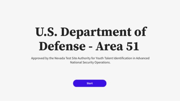U.S. Department of Defense - Area 51 | Genially
