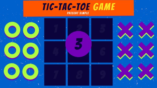 tic-tac-toe GAME: Present Simple | Genially