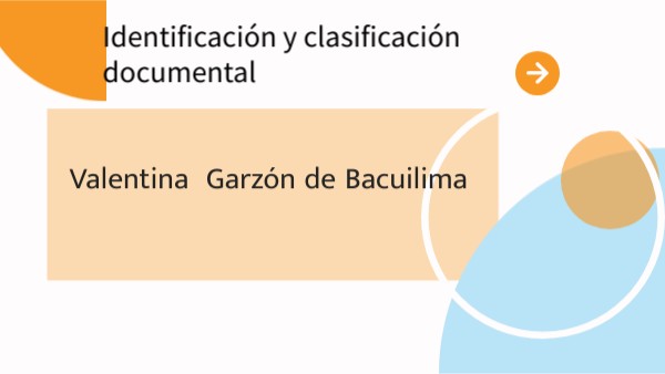 Identificación y clasificación documental | Genially