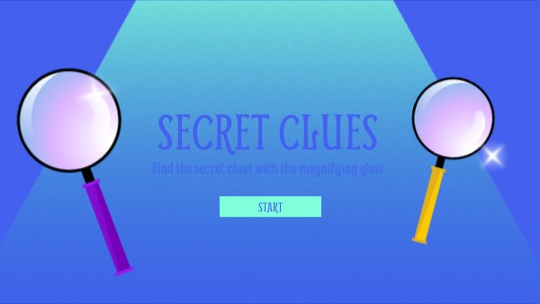 Secret Clue Game | Genially