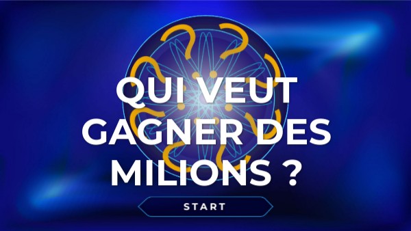 Qui veut gagner des millions Produits | Genially