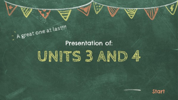 UNITs 3 and 4 | Genially