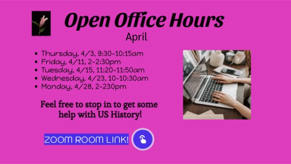 April Office Hours | Genially
