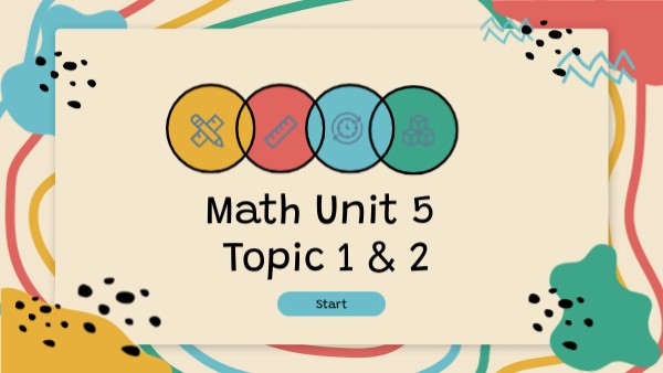 Math Unit 5 Topic 1 & 2 | Genially