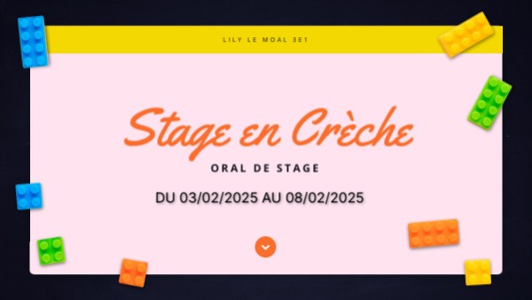 Oral de stage | Genially